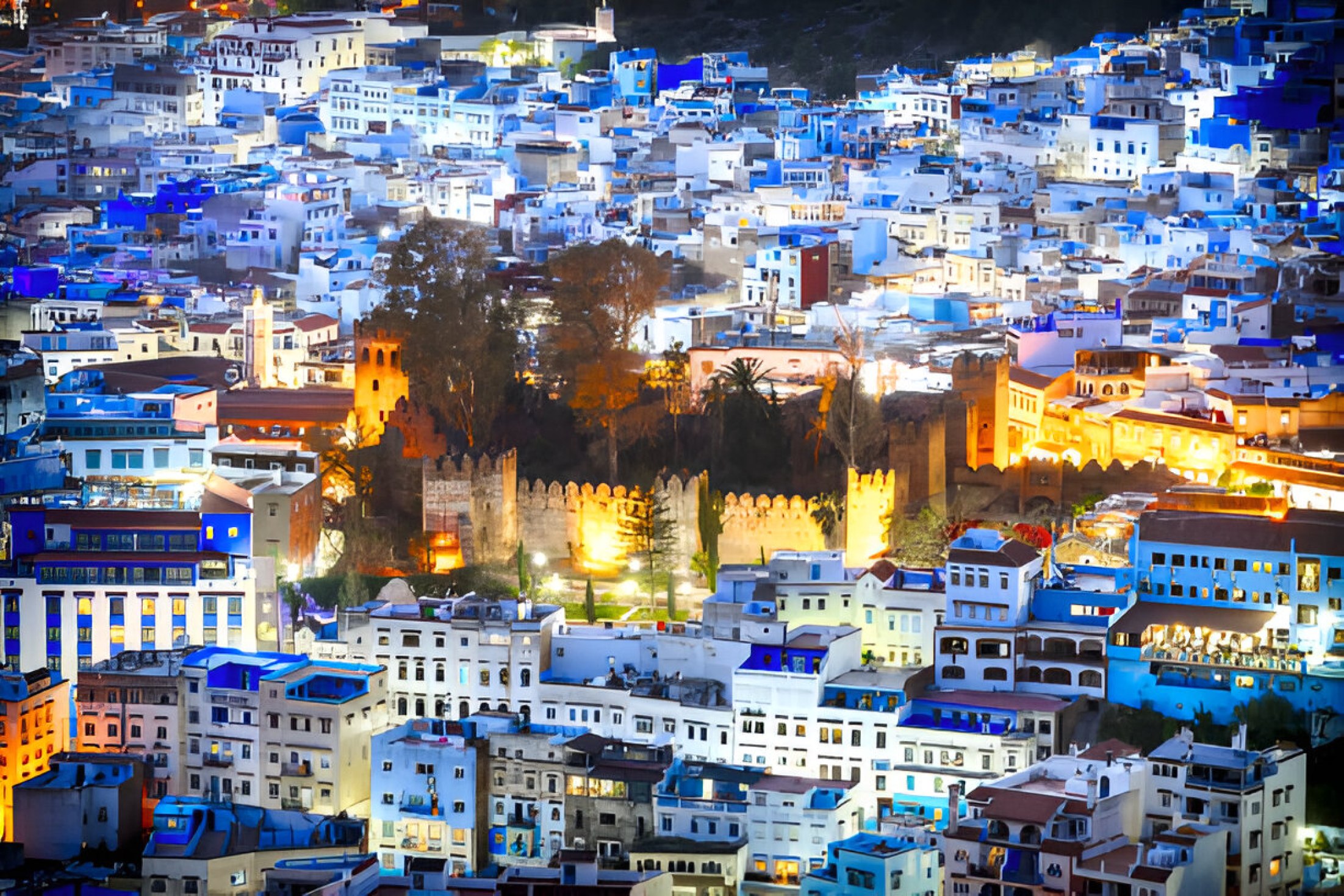 Cidade mourisca de Chefchaouen vista do porto de Tânger | Agência de ...